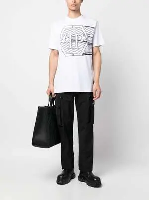 Philipp Plein Skull&bones Short-sleeved T-shirt - White