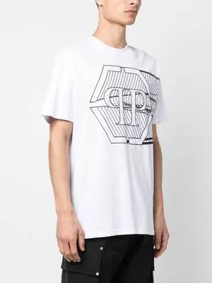 Philipp Plein Skull&bones Short-sleeved T-shirt - White