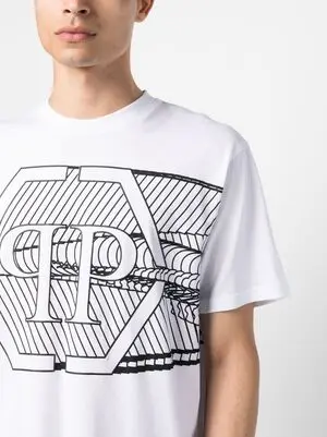 Philipp Plein Skull&bones Short-sleeved T-shirt - White