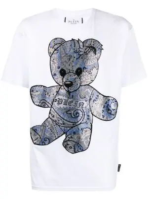 Philipp Plein Teddy-bear Motif Short-sleeve T-shirt