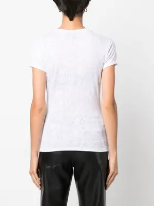 Philipp Plein Rhinestone Logo T-shirt - White