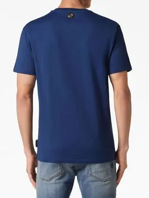 Philipp Plein Logo-print Cotton T-shirt - Blue