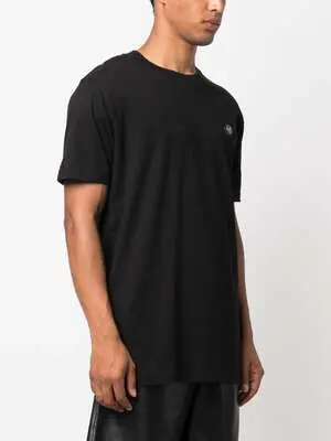 Philipp Plein Skull&bones-print Cotton T-shirt - Black