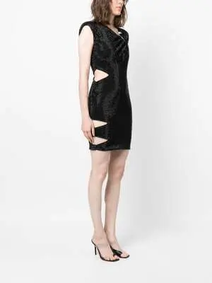 Philipp Plein Crystal-embellished Mini Dress