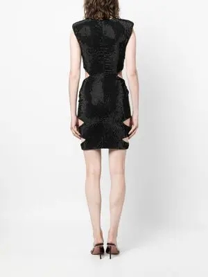 Philipp Plein Crystal-embellished Mini Dress