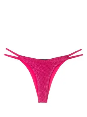 Philipp Plein Crystal-embellished Thong - Pink