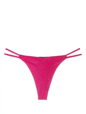 Philipp Plein Crystal-embellished Thong - Pink