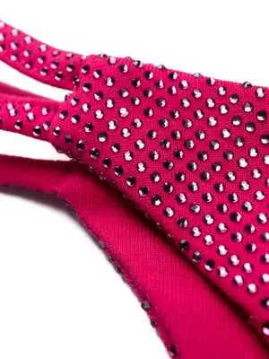 Philipp Plein Crystal-embellished Thong - Pink