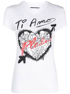 Philipp Plein Heart-print T-shirt