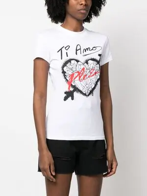 Philipp Plein Heart-print T-shirt