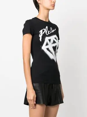 Philipp Plein Graffiti Logo-print T-shirt - Black