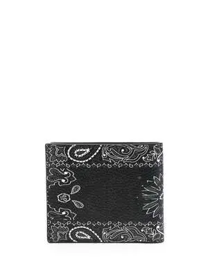Philipp Plein Paisley-print Leather Wallet