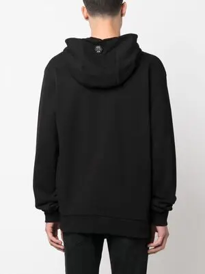 Philipp Plein Teddy Bear Paisley-print Hoodie - Black