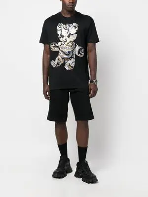 Philipp Plein Teddy Bear-print Crystal-embellished T-shirt