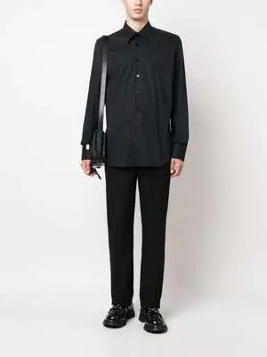 BILLIONAIRE Embroidered-logo Shirt - Black