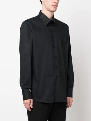 BILLIONAIRE Embroidered-logo Shirt - Black