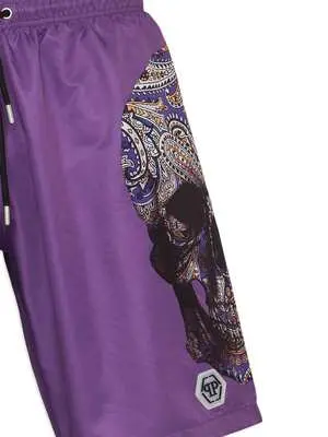 Philipp Plein Skull-print Drawstring Swim Shorts