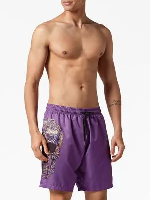Philipp Plein Skull-print Drawstring Swim Shorts