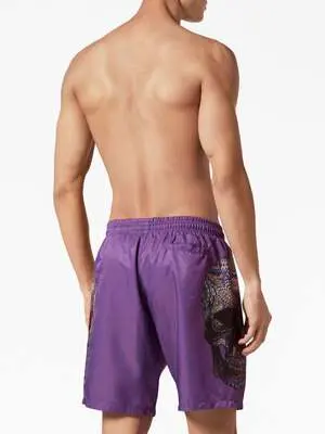 Philipp Plein Skull-print Drawstring Swim Shorts