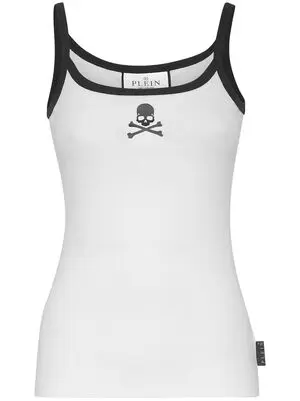 Philipp Plein Skull-print Tank Top - White