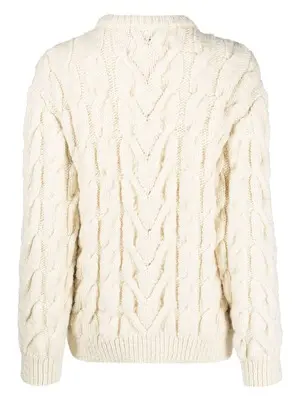 Philipp Plein Cable-knit Jumper - White