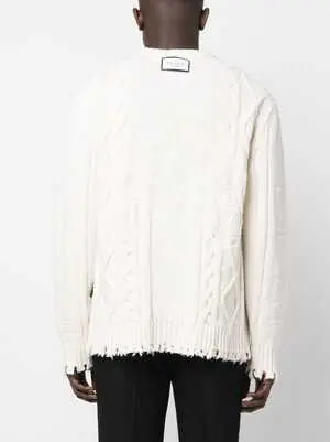 Philipp Plein Cable-knit Jumper - White