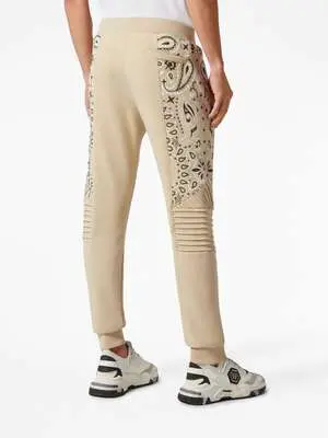 Philipp Plein Bandana-print Track Pants - Neutrals