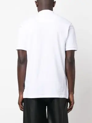 Philipp Plein Gothic Plein Logo-print Polo Shirt - White