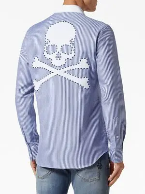 Philipp Plein Logo-plaque Striped Shirt