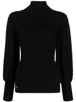 Philipp Plein Cable-knit Jumper - Black