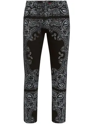 Philipp Plein Bandana-print Jeans