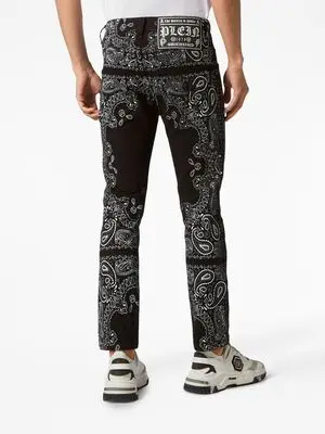 Philipp Plein Bandana-print Jeans