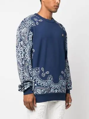 Philipp Plein Bandana-print Cotton Sweatshirt