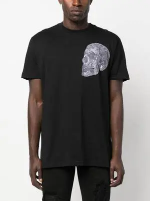 Philipp Plein Skull-print Cotton T-shirt - Black