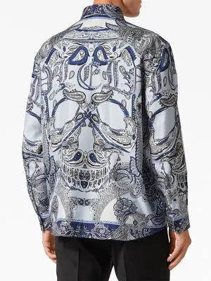 Philipp Plein Paisley-print Silk Shirt