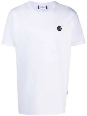 Philipp Plein Skull&bones-print Cotton T-shirt - White