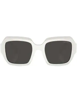 Prada Oversized Sunglasses - White