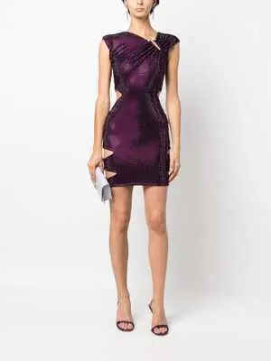 Philipp Plein Crystal-embellished Minidress