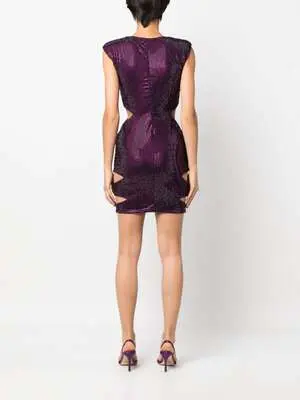 Philipp Plein Crystal-embellished Minidress