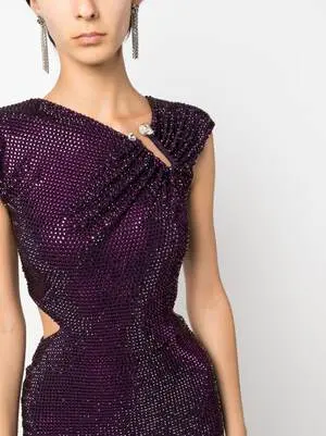 Philipp Plein Crystal-embellished Minidress