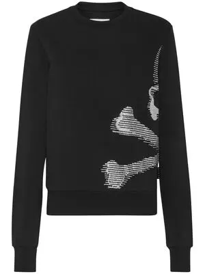 Philipp Plein Skull & Bones Cotton Sweatshirt