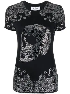 Philipp Plein Bandana Rhinestone-embellished T-shirt