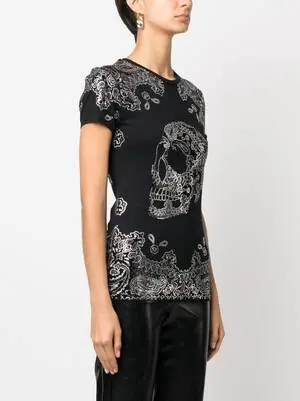 Philipp Plein Bandana Rhinestone-embellished T-shirt