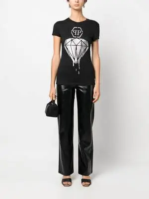 Philipp Plein Rhinestone-embellished T-shirt