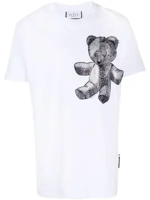Philipp Plein Teddy Bear Paisley-print T-shirt - White