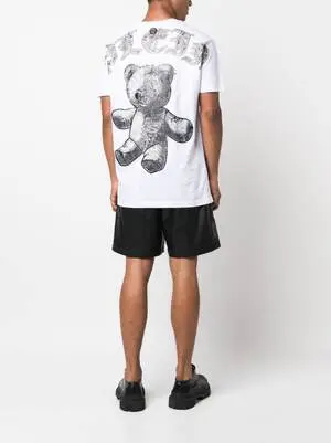 Philipp Plein Teddy Bear Paisley-print T-shirt - White