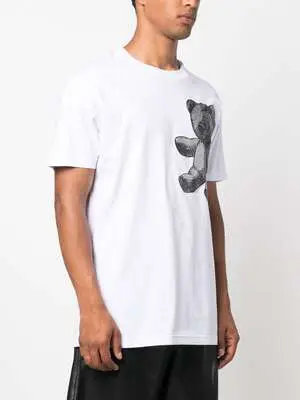 Philipp Plein Teddy Bear Paisley-print T-shirt - White