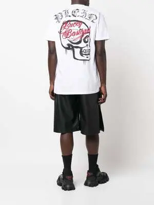 Philipp Plein Ss Gothic Plein Round-neck T-shirt - White