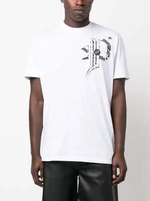 Philipp Plein Ss Gothic Plein Round-neck T-shirt - White