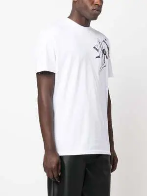 Philipp Plein Ss Gothic Plein Round-neck T-shirt - White